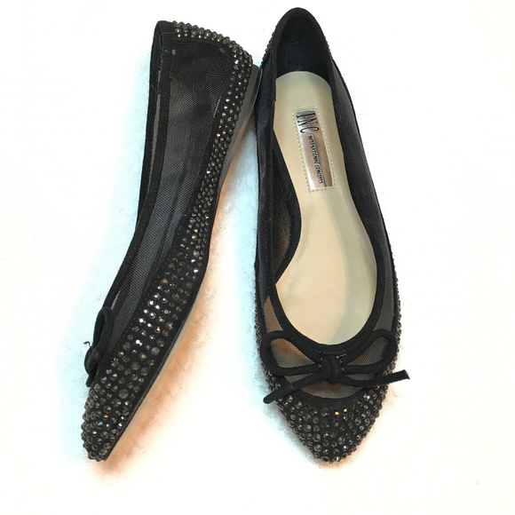 INC International Concepts | Shoes | Inc Black Mesh Studded Embellished ...